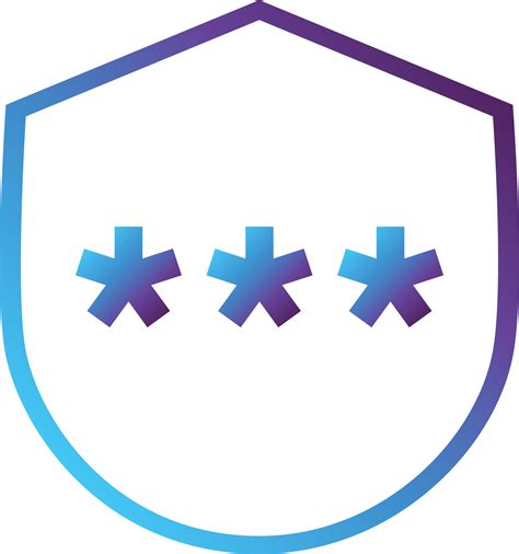 Password Shield Modern Gradient Icon 15437084 Png