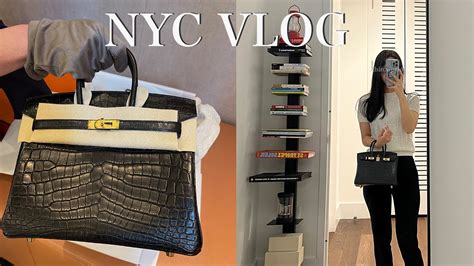 Eng 뉴욕 대학원생 일상 에르메스 악어 버킨 25 언박싱🐊🖤 뉴욕 대학원 첫 날 장학금 썰 집 꾸미기 Youtube