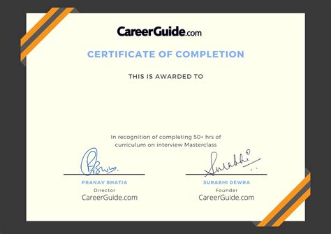 Interview Masterclass Image Certificate Careerguide