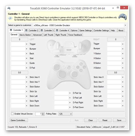 Using Tocaedit Xbox 360 Controller Emulator Or Keyboard Careernsa
