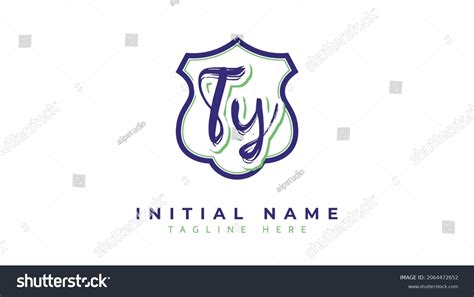 Ty Initials Handwriting Logo Vector Stock Vector Royalty Free 2064472652 Shutterstock