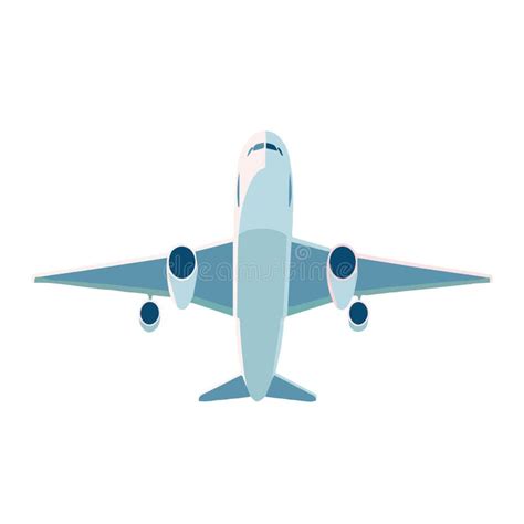 Isometric View Of A Passenger Airplane Stock Illustration Illustration Of Isometric Clouds