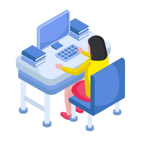 Creative Design Illustration Of Computer Class 34464666 Vector Art At