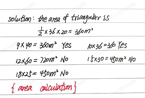 solved a city has a triangular park with the dimensions sho[geometry