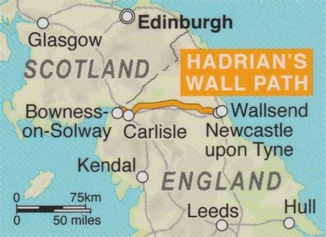 Hadrians Wall Map