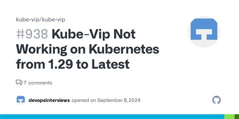 Kube Vip Not Working On Kubernetes From 129 To Latest · Issue 938 · Kube Vipkube Vip · Github