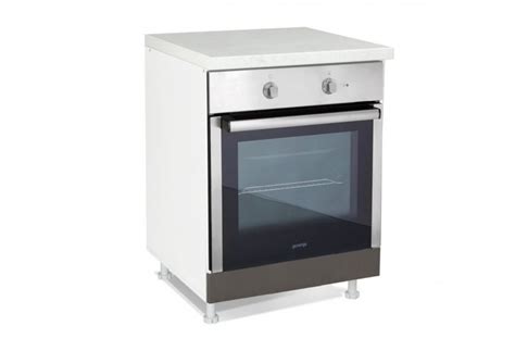 Кухненски шкаф долен за вградена фурна In D60 R сив • Модулна кухня In