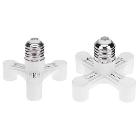E TO E Bulb Light Socket Adapter Splitter Screw Induction Lamps Holders PicClick UK