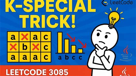 Minimum Deletions To Make String K Special Leetcode 3085 Explained