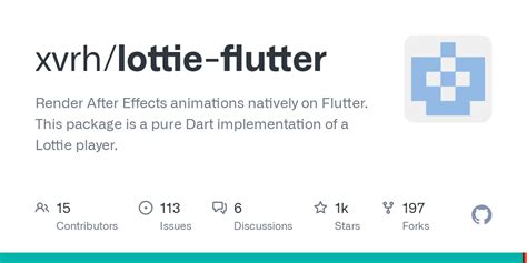 Github Xvrhlottie Flutter Render After Effects Animations Natively On Flutter This Package