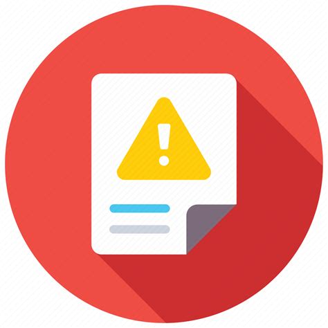 Document Error Error File Exclamation Document Exclamation Mark