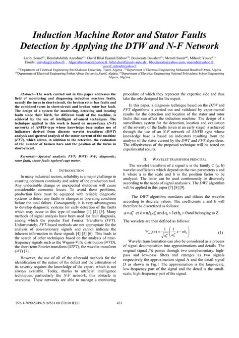 Pdf Induction Machine Rotor And Stator Faults Detection By Applying