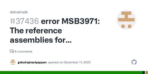 Error Msb3971 The Reference Assemblies For Netframeworkversionv80 Were Not Found · Issue