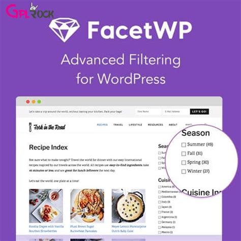 Facetwp Advanced Filtering For Wordpress Gplrockcom