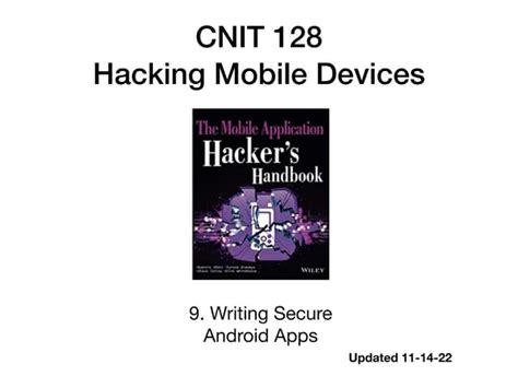 9 Writing Secure Android Applications Ppt