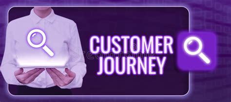 Hand Writing Sign Customer Journey Business Approach Complete Service And Transaction