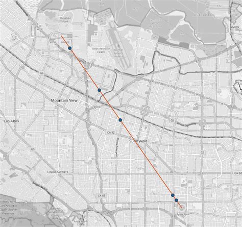 Latitude Longitude Interpolating Series Of Points Between Two