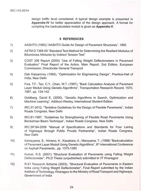 Irc115 2014 Guidelines For Structural Evaluation And Strengthening Of Flexible Road Pavements