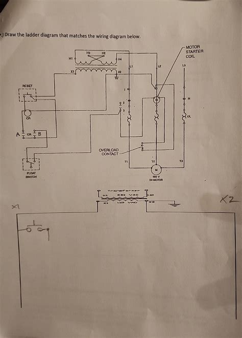Solved Draw The Ladder Diagram That Matches The Wiring Chegg Com