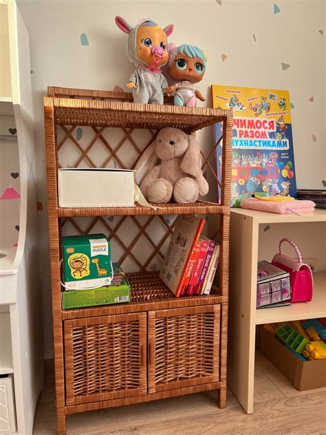 Wicker Shelf Wicker Rack Storage Shelf Bookshelf Plant Etsy