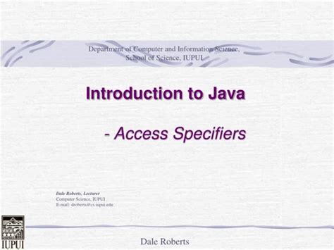 Ppt Access Specifiers In Java Programming Powerpoint Presentation Free Download Id9225688