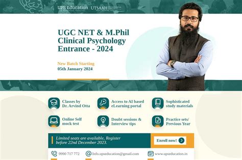 New Batch For Ugc Net And Mphil Clinical Psychology 2024 Epsychology