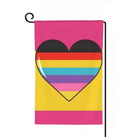 Heduofu Nonbinary Genderqueer Non Binary Pansexual Pride Garden Flag Double Sided Vertical