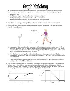 Graph Matching Lab Motion Detector Graphs