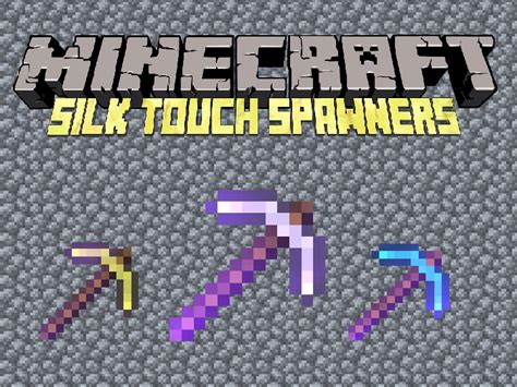 Silk Touch Spawners Minecraft Data Pack