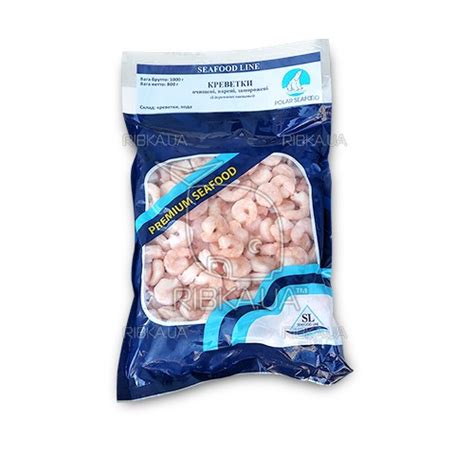 Креветка Ваннамей очищенная варено мороженая 100 200 1 кг Polar купить по выгодным ценам в