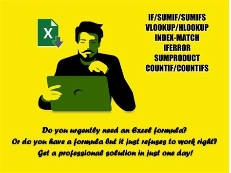 A Complex Excel Formula In One Day Upwork