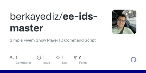 GitHub Berkayediz Ee Ids Master Simple Fivem Show Player ID Command Script