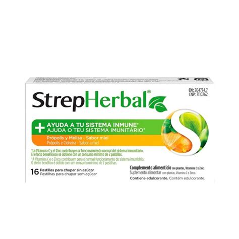 Strepherbal Pastillas Para Chupar Sabor Miel Okfarma Es