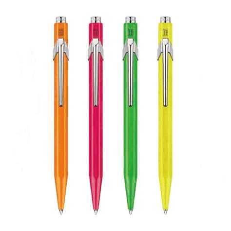 Caran Dache 瑞士卡達 849系列 原子筆 支 849 470 螢光黃 Pchome 24h購物