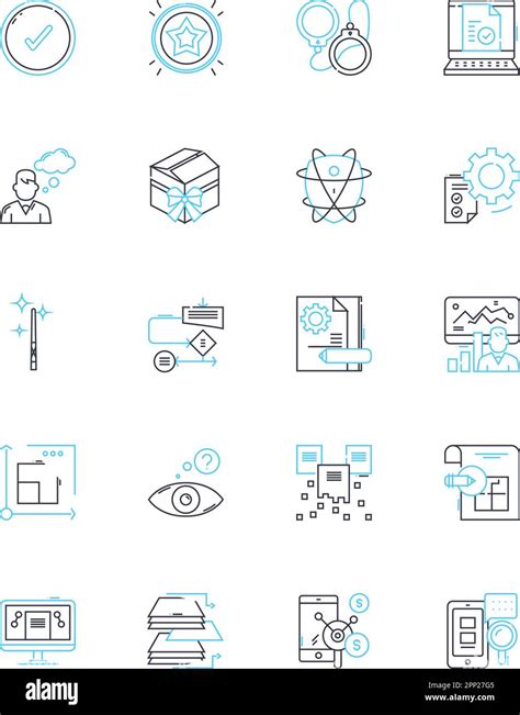 Figures Linear Icons Set Shapes Numbers Forms Statistics Quantities Values Measurements