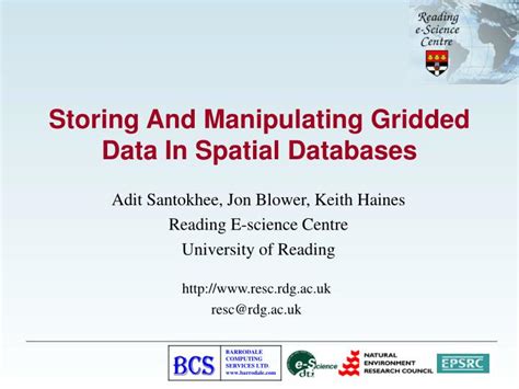 PPT Storing And Manipulating Gridded Data In Spatial Databases