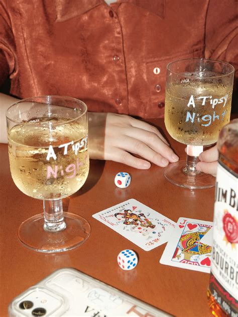 알맹마켓 [알맹마켓] Tipsy Night 와인 맥주 유리잔 위시버킷