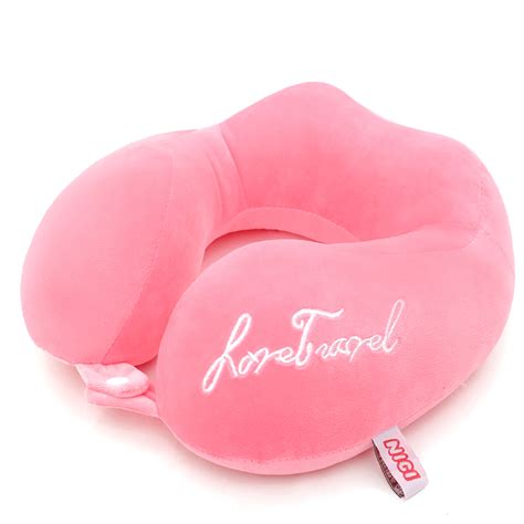 หมอนรองคอ แบบหมอนพองรองศรีษะพนักพิง เนื้อผ้ากำมะหยี่ ขนนุ่มผ้านิ่ม รองรับสรีระได้ดี ใช้ในรถ