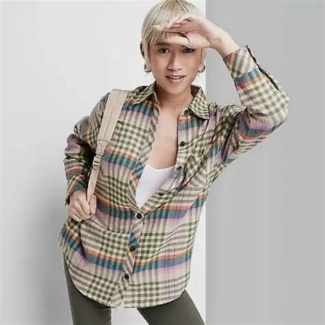 Wild Fable Tops Target Wild Fable Plaid Flannel Shirt Poshmark