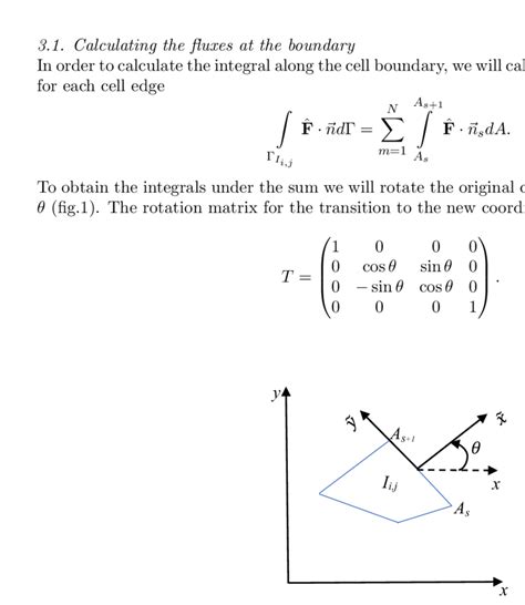The Initial And The Rotated Coordinate Systems For Calculating The Flux