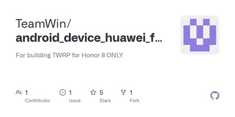 GitHub TeamWin Android Device Huawei Frd For Building TWRP For Honor 8 ONLY
