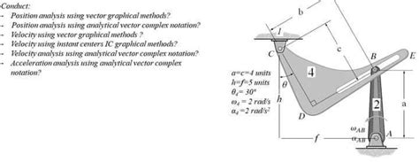solved conduct position analysis using vector graphical