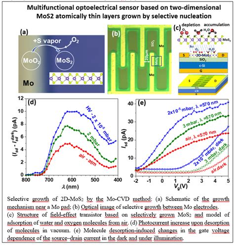 Nimp Multifunctional Optoelectrical Sensor Based On Two Dimensional Mos2 Atomically Thin Layers