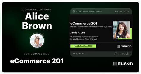 Certificate Of Completion For Ecommerce 201