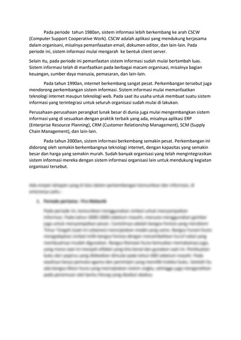 Solution Sejarah Perkembangan Sistem Informasi Studypool