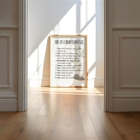 The Ten Commandments Exodus 201 17 Bible Verse Printable Bible