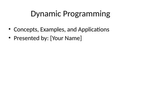 Dynamic Programming Algorithm Csi 504pdf