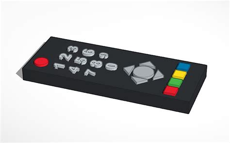 3d Design Copy Of Remote Control Tinkercad