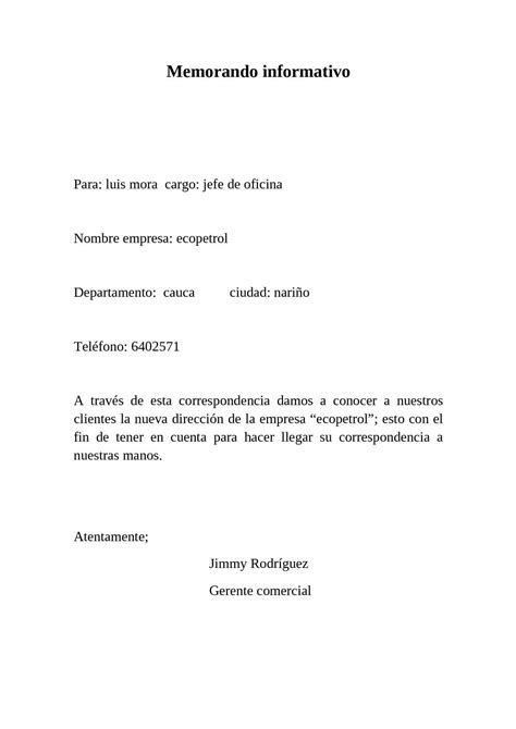 Memorando Informativo Docx 1 Calameo Downloader