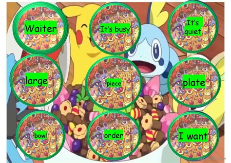 Pokemon Restaurant Tic Tac Toe Gener English Esl Powerpoints